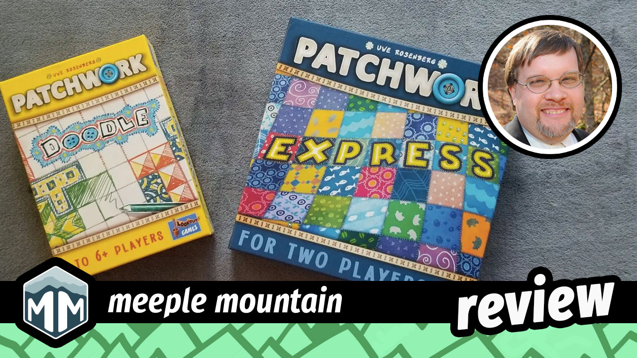 Ave Uwe: Patchwork Doodle and Express Game Review – Meeple Mountain
