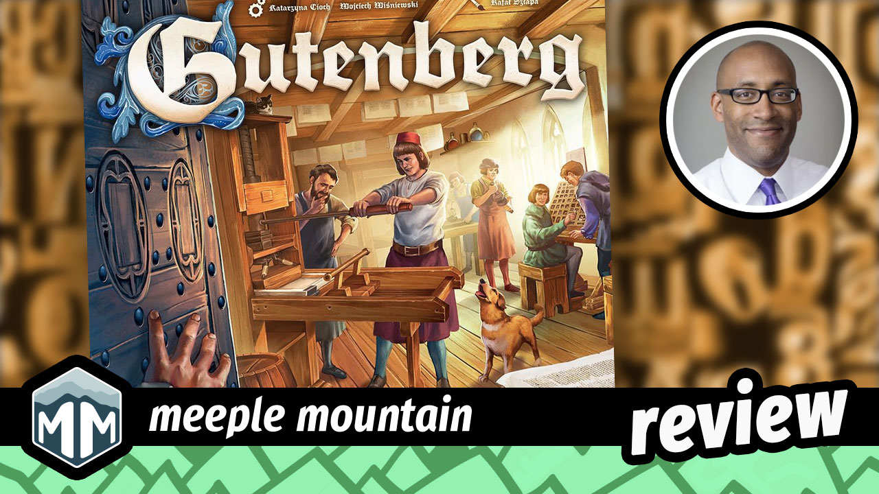 Gutenberg Game Review – Meeple Mountain